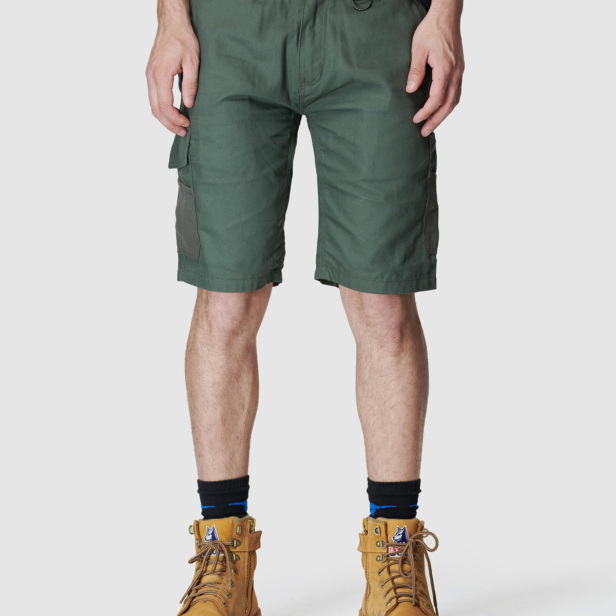 Mens Utility Short Army - END OF LINE – ELWD WORKWEAR