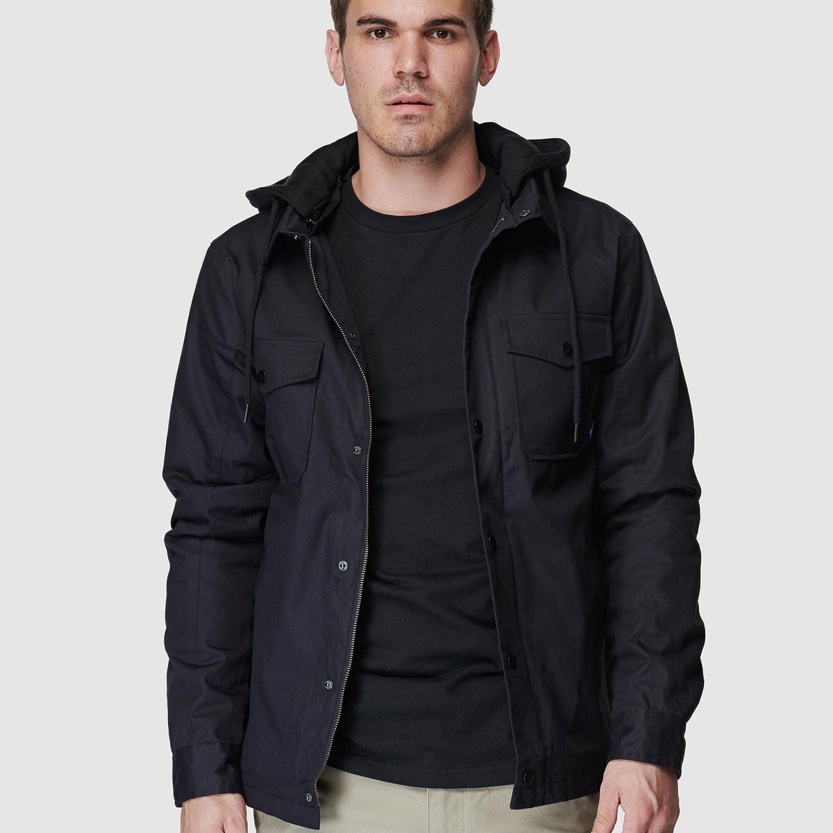 Mens Utility Jacket Black – ELWD WORKWEAR