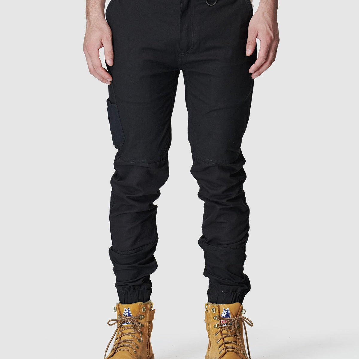 Mens Cuffed Pant Black – ELWD WORKWEAR